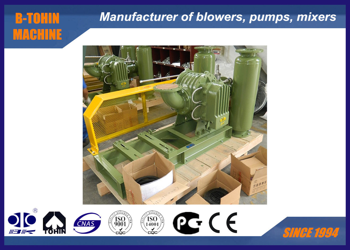 B-TOHIN MACHINE Belt driven Roots Lobe Biogas Blower with 1200m3/h Air ...