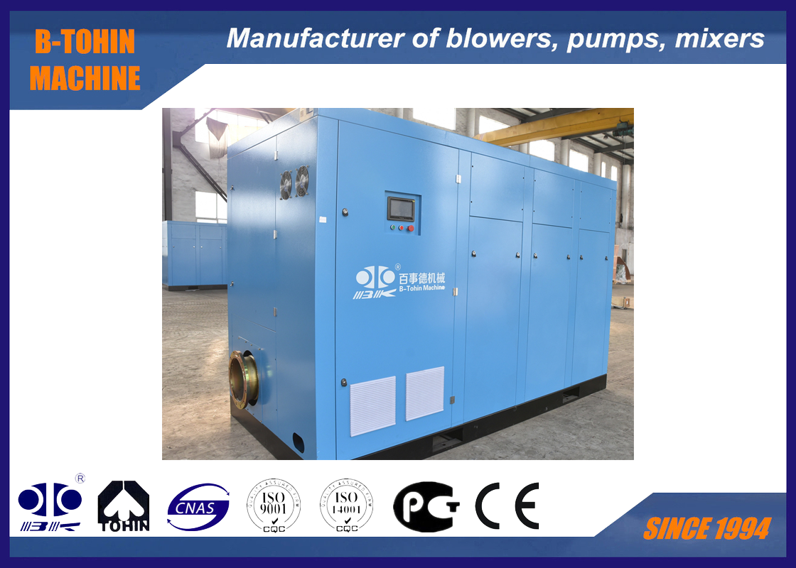B-TOHIN MACHINE VFD Rotary Lobe Air Blower Roots Blue Twin Lobe Rotary ...